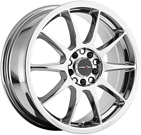Amazon.com: Vision 425 Bane 15x6.5 4x100/4x4.5" +38mm Chrome Wheel Rim ...