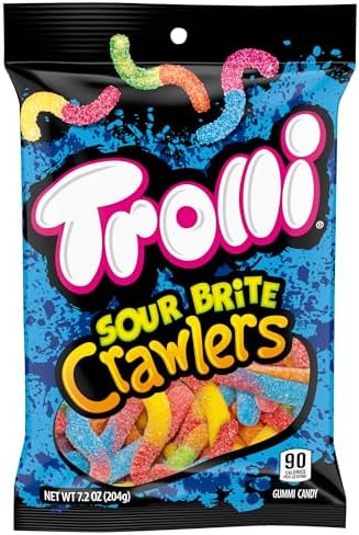 Amazon.com : Trolli Sour Brite Crawlers Candy, Original Flavored Sour ...