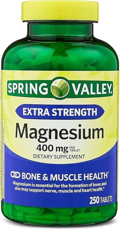 Amazon.com: Magnesium Extra Strength Dietary Supplement 400 Mg, 250 ...