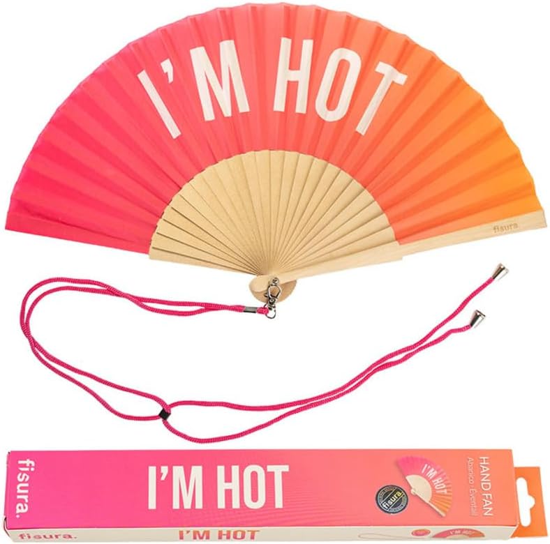 Amazon.com: Fisura – Original gradient folding fan with message “I'm h ...
