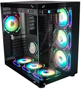 Amazon.com: Snowman SC016 Full Tower Gaming Pc Case White Gaming Casing ...