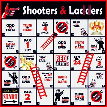 Buy Woodcraft Original Shooters and Ladders Drinking Game Beer Game ...