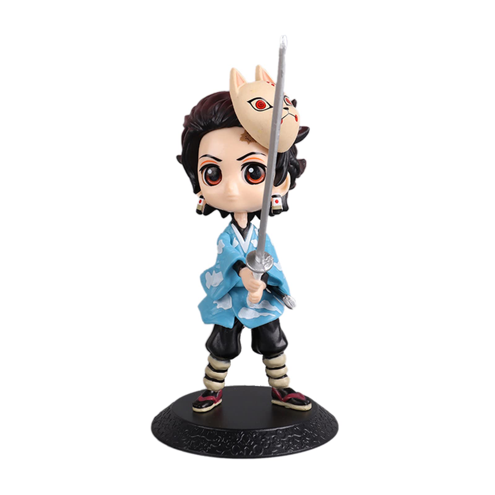 Buy Anime Demon Figure Slayer 4-5.5 Inch, Zenitsu Tsuyuri Inosuke ...