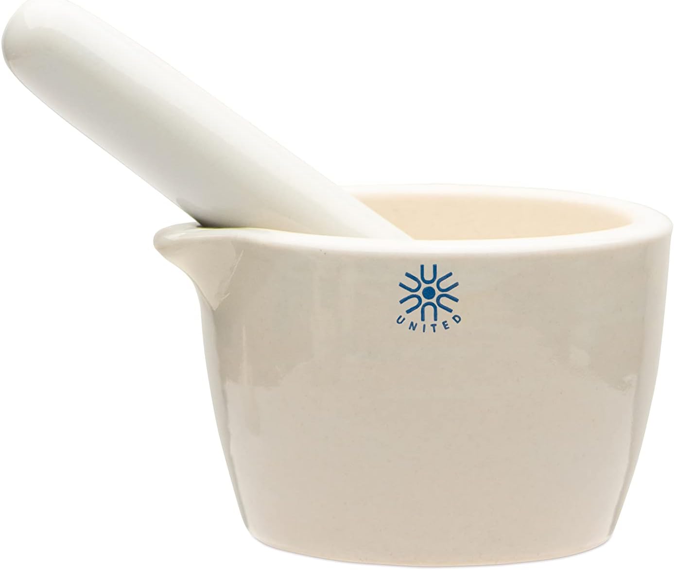 Amazon.com: EISCO Porcelain Mortar & Pestle Set, 13.5oz (400ml) - Heavy ...