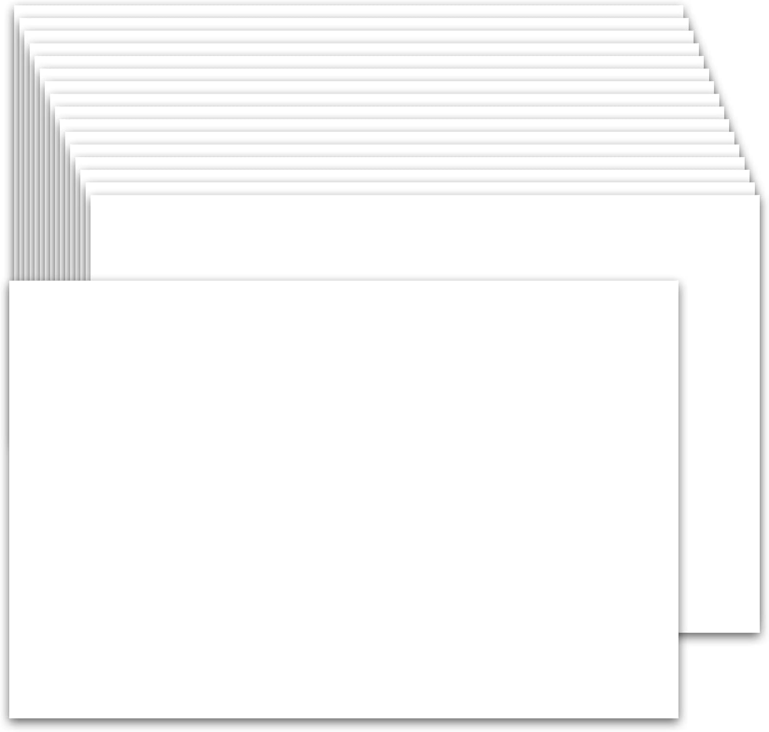 Amazon.com : Smanzu 50 Pack 4x6 Black Cardstock Paper Blank Thick ...