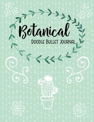 Buy Botanical Doodle Bullet Journal: 110 Dot Grid Pages, 8.5 x 11 ...