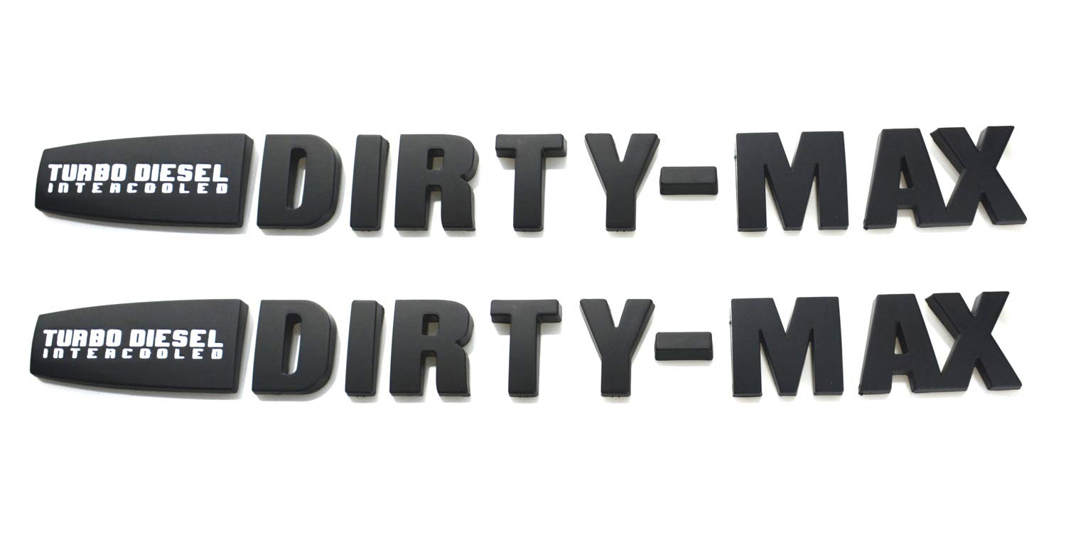 Amazon.com: 2 Pack DIRTY MAX ENGINE OEM REPLACEMENT MOTOR BADGE EMBLEM ...
