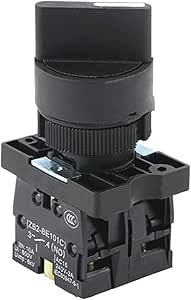 Amazon.com: QWVWTYXD 22mm XB2-ED25 XB2-ED35 2/3 Position selector pushbutton Switch Push Button ...