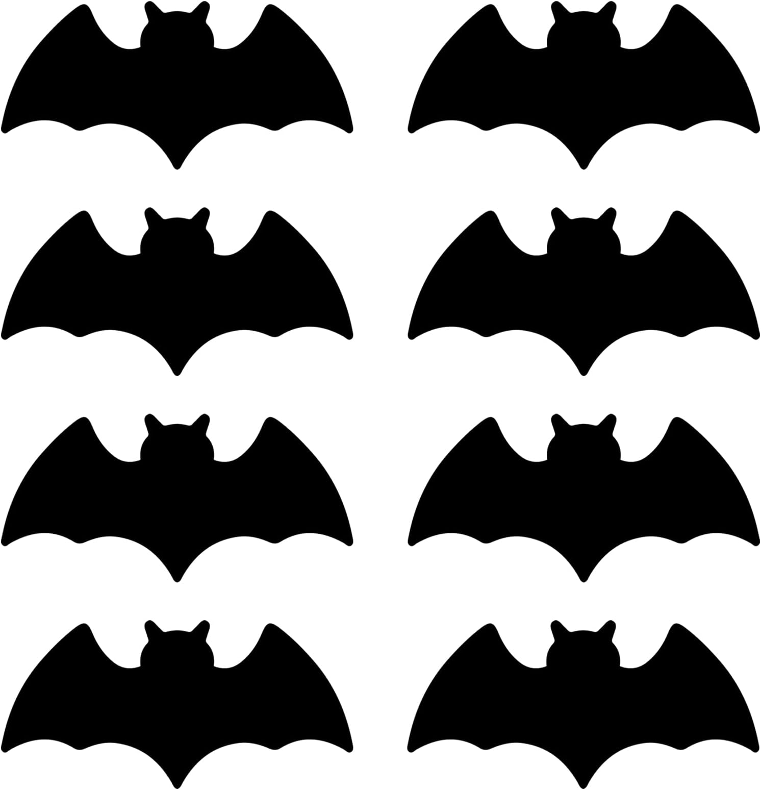 Amazon.com: Geyee 100 Pcs Bat Cutouts - Realistic Black Bat Paper ...