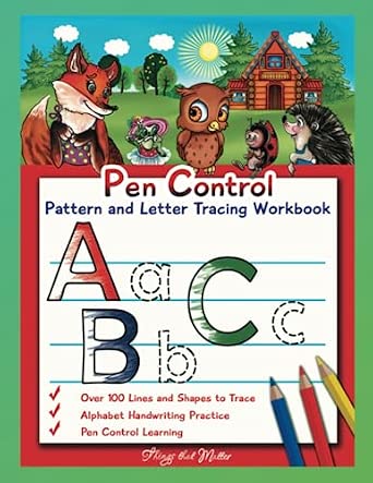 Pen Control. Pattern and Letter Tracing Workbook: Alphabet Practice ...