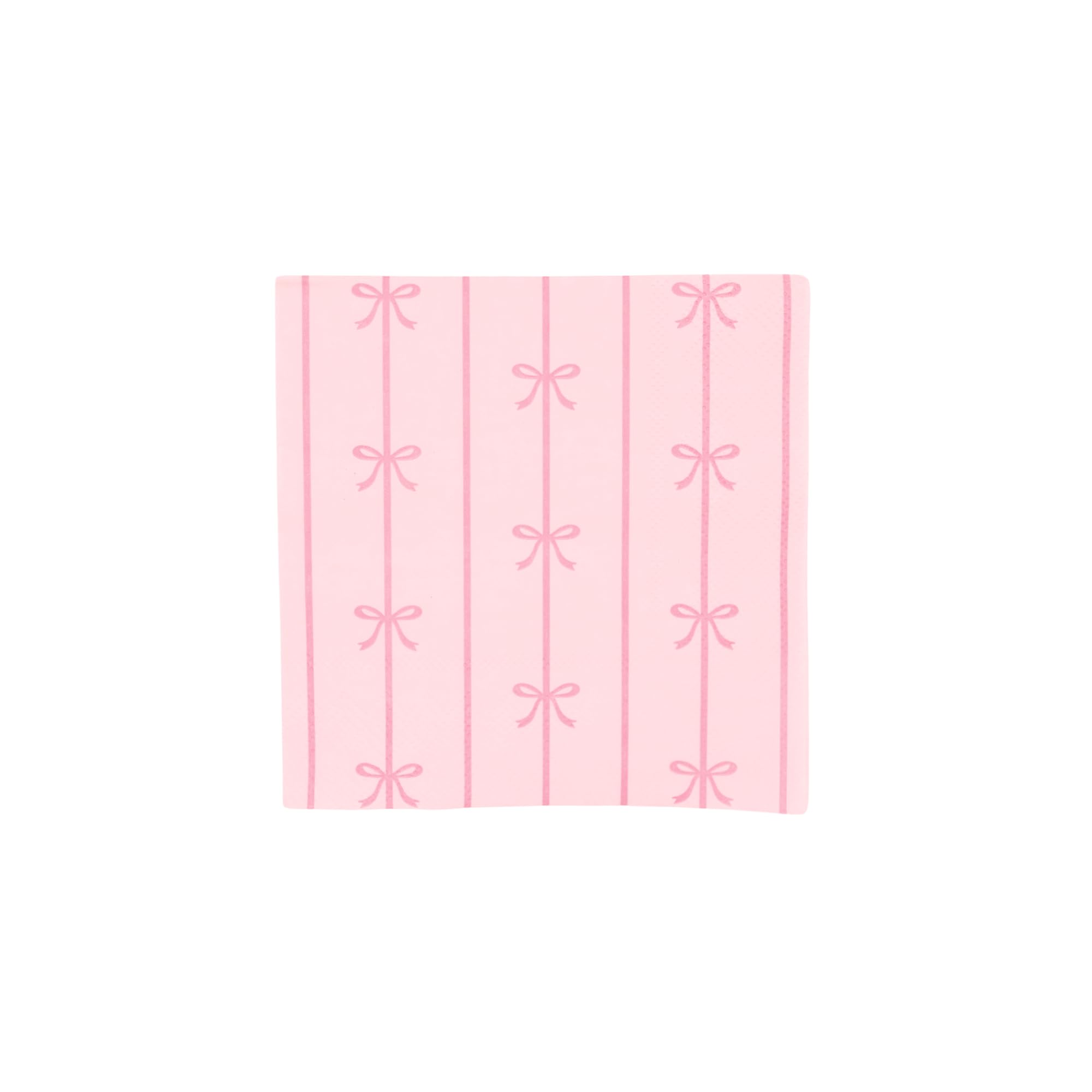 Amazon.com: Bonjour Fête Light Pink Bow Small Party Napkins | 3-Ply ...