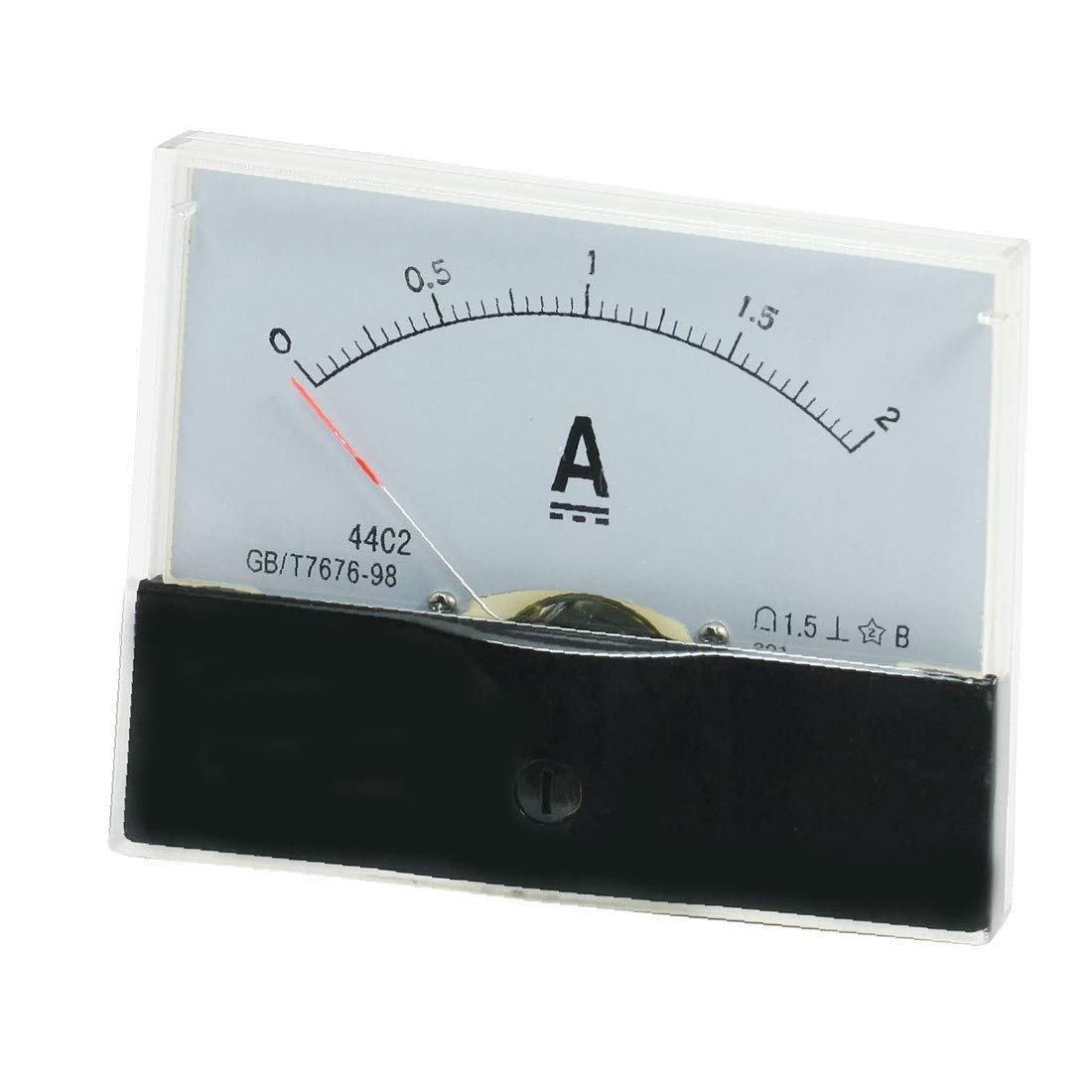 Buy X-DREE DC 2A Rectangle Shape Analog Panel Ammeter Gauge Amperemeter ...