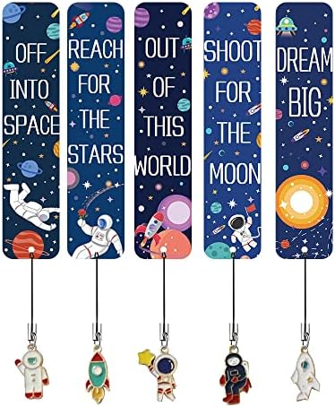 Bookmark for Kids JIJICZ Inspirational Quotes Space Theme Book Marker ...