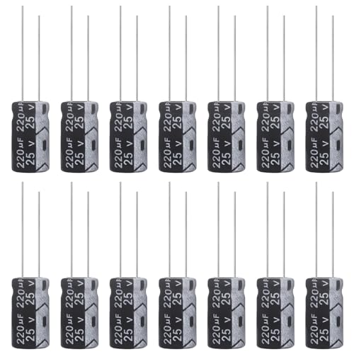 Snapklik.com : ALLECIN 220uF 25V 6x12mm Electrolytic Capacitor 220 UF ...