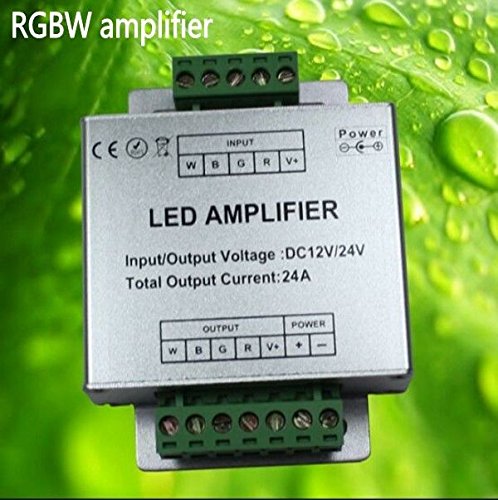 Amazon.com: 4 Channel RGBW Amplifier 4CH 12V-24V 24A for 5050 3528 RGBW ...