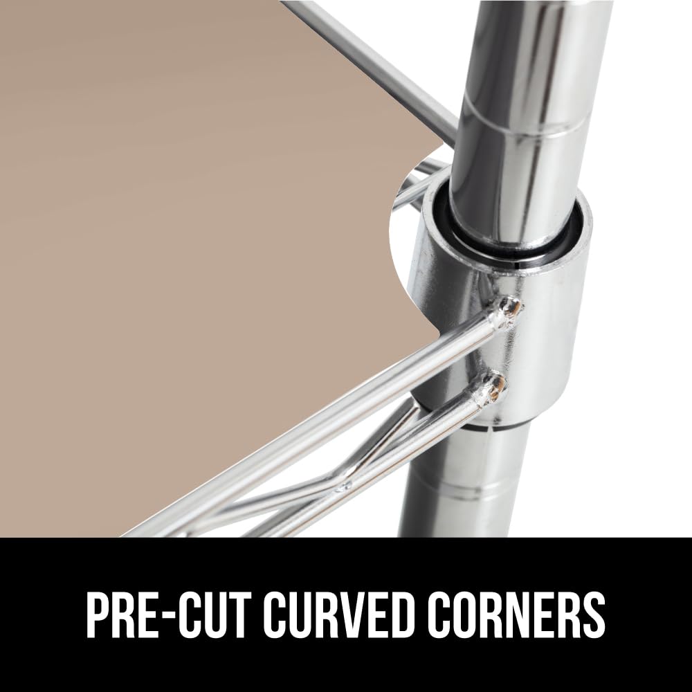 Gorilla Grip Wire Shelf Liner, Set of 4 Heavy Duty Waterproof Shelving ...