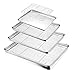 HaWare Baking Tray with Rack Set (4 Sheets + 4 Racks), 100% Stainless ...