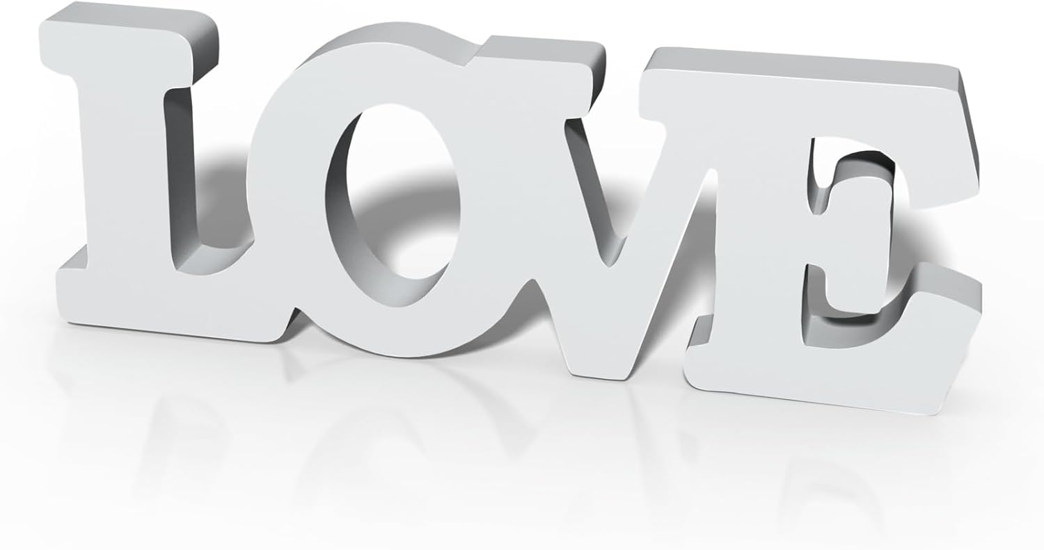 Amazon.com: Valentines Day Decorations Love Sign Wooden Blocks V-day ...