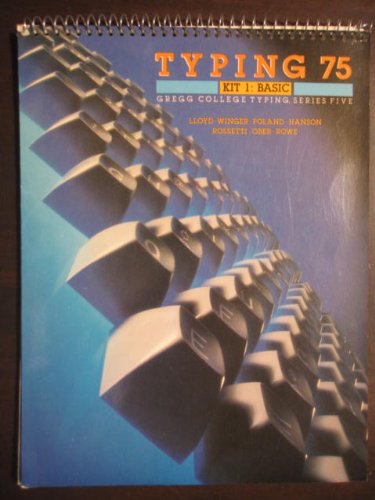 Gregg College Typing, Series Five, Typing Seventy-Five, Basic Kit -1984 ...