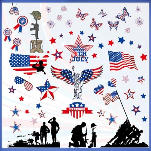 Amazon.com: FHGG 4th of July Land of The Free America Patriotic ...