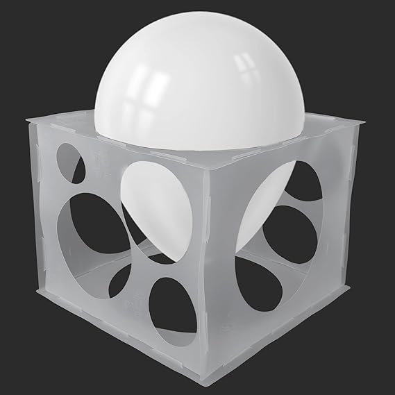Amazon.com: 1 Pack 2-10 Inch Balloon Sizer Cube, Collapsible Plastic ...