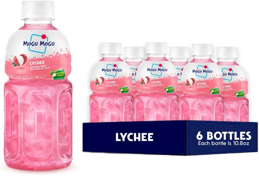 Amazon.com : Mogu Mogu Drink Passion Fruit (6 Bottles) Delicious drinks ...