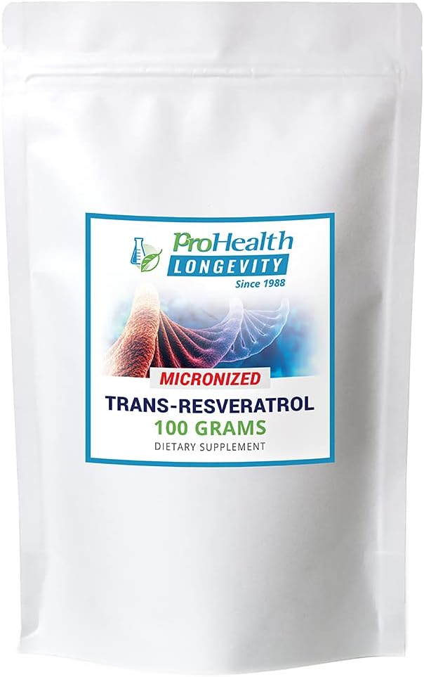 Amazon.com: ProHealth Longevity Bulk Trans Resveratrol Powder 100 Grams ...
