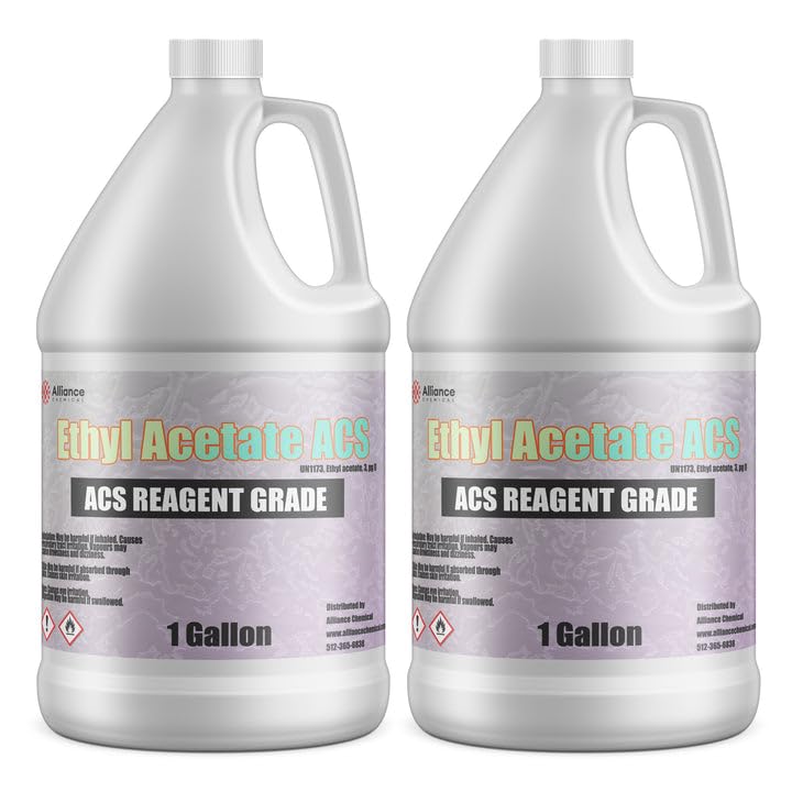 Ethyl Acetate ACS - 2 Gallons - Versatile Solvent for Chemical and ...