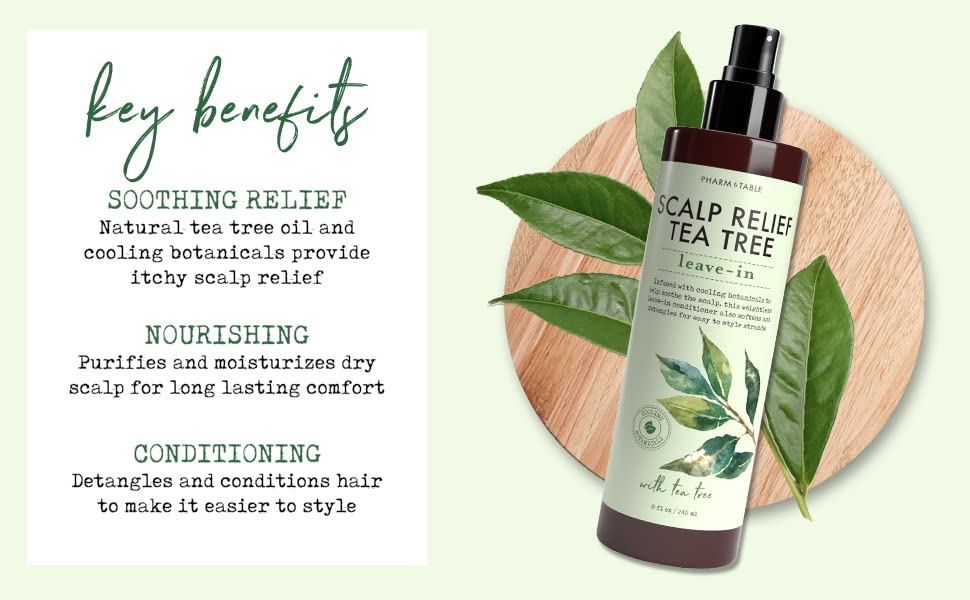 Snapklik.com : PHARM TO TABLE Scalp Relief Tea Tree Leave-In Conditioner