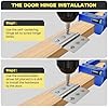TIHCXNY (Blue) Door Hinge Router Template, Door Clamps, Door Mortise ...