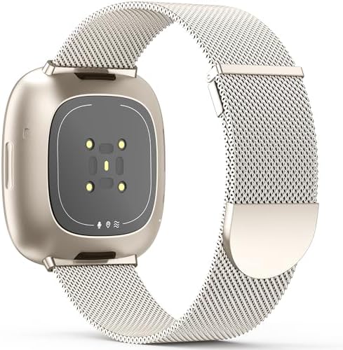 Higgs Strap Compatible with Fitbit Versa 3/4 & Sense 2, Dual Magnetic ...