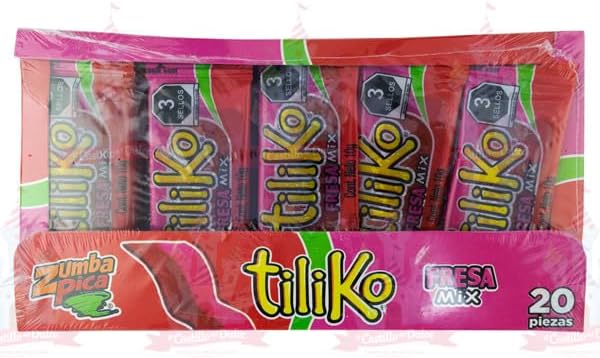 Amazon.com : Zumba Pica Tiliko Mix Tamarind & Strawberry/Fresa ...