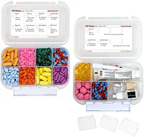 Amazon.com: 20 Compartment Large Pill Case with Airtight Seal ...