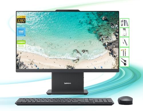 Amazon.com: Lenovo AI-Powered IdeaCentre AIO Desktop| 24" FHD All-in ...