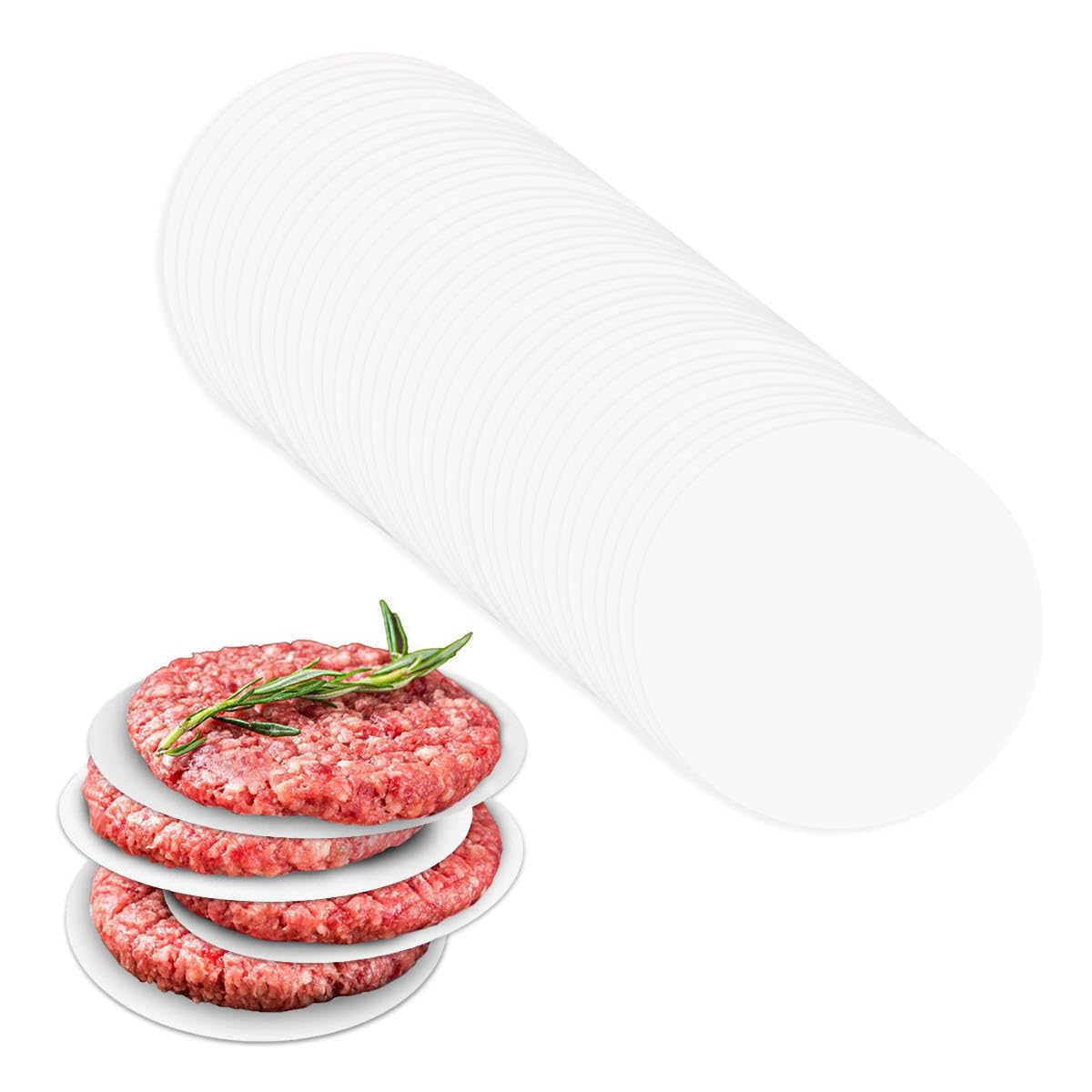 Amazon.com: 100 Pcs Burger Patty Paper Hamburger Parchment Papers 4 ...