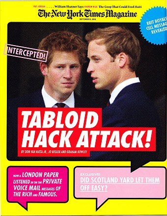 The New York Times Magazine, September 5, 2010 [cover story: Tabloid ...