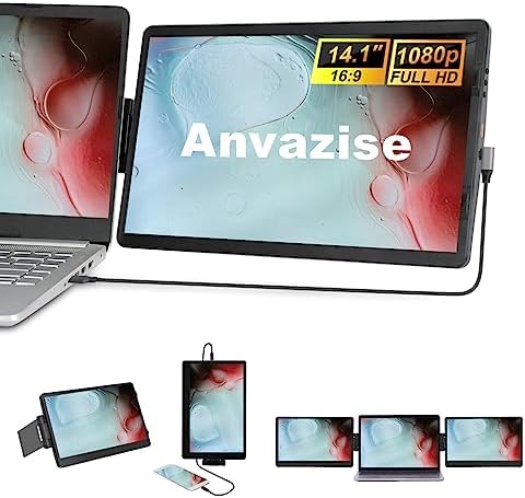 Laptop Monitor Extender, 11.6/14.1 inch Portable Monitor Dual Screen ...