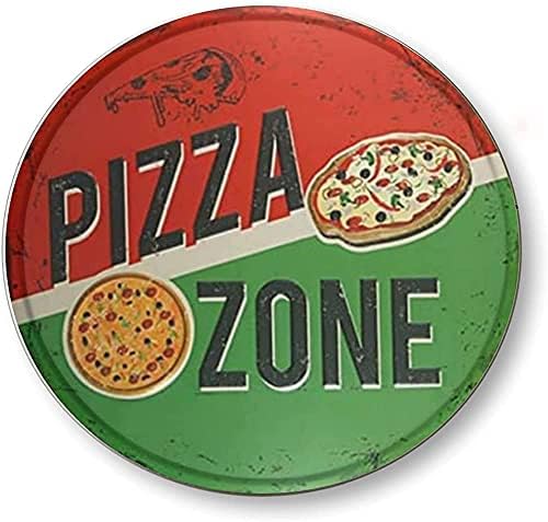 Amazon.com: Types of Pizzas Retro Sign Old-Fashioned Kitchen Bar Metal ...