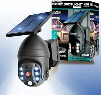 Bell+Howell Bionic Spotlight Extreme Solar Powered Motion Sensor Solar ...