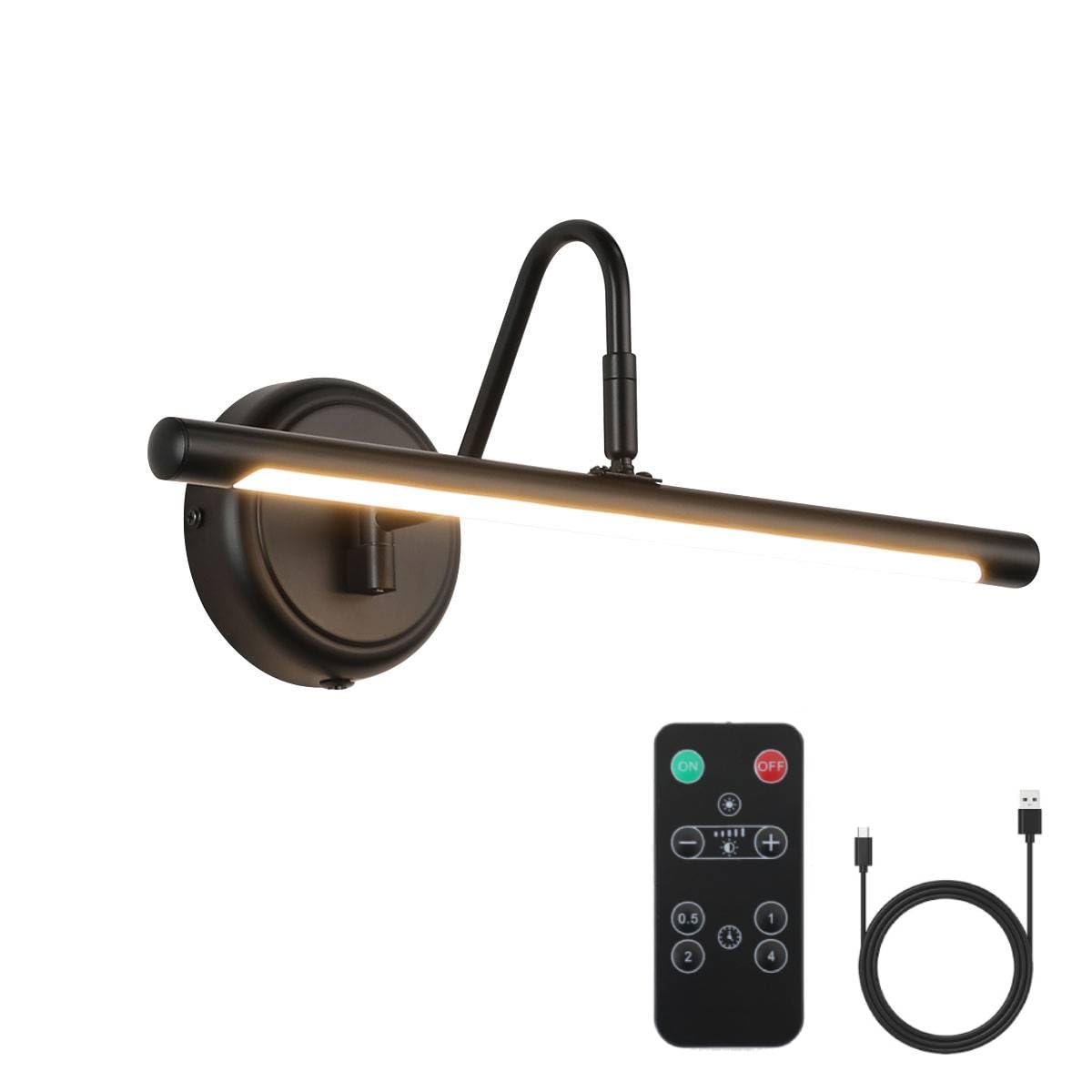 ECOBRT Wireless Picture Light with Controller Dimmable Color Adjustment ...