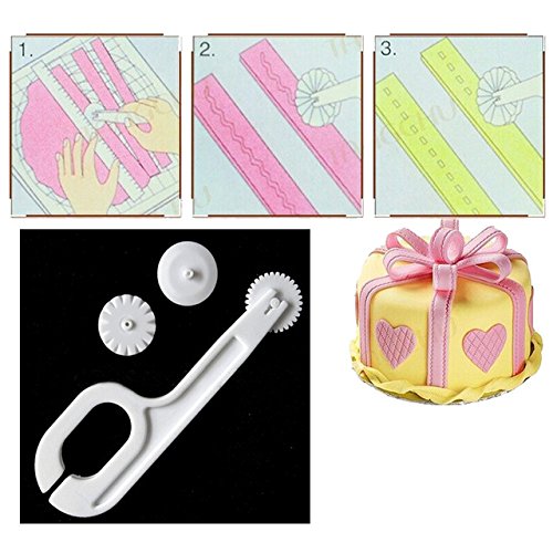Cake Decor Fondant Sugarcraft Icing Wheel Cutter Modelling Embossing ...