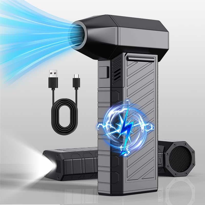 Amazon.com: ALIQWERY Compressed Air Duster Turbo Jet Fan,180000RPM Mini ...