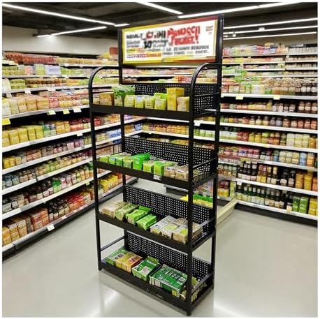 Amazon.com: BFECGDXT 4-Tier Retail Display Racks, Metal Display ...