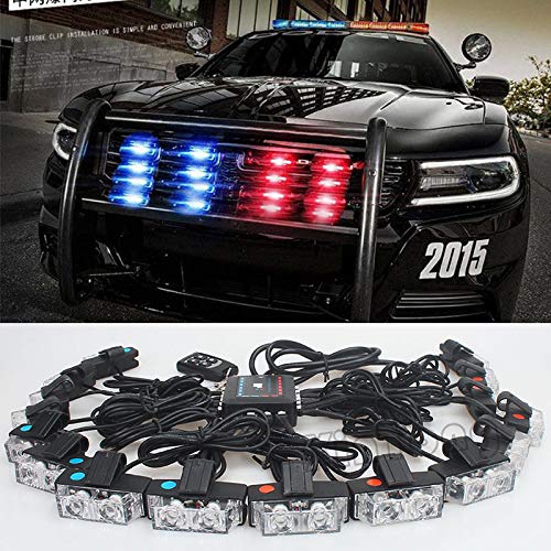FidgetGear 16X2 LED Flash Warning Strobe Police Light Wireless Bright ...