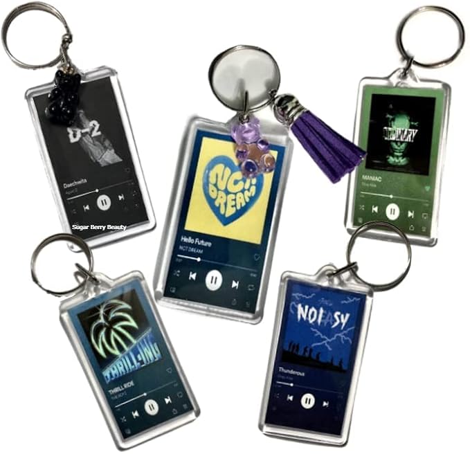 Amazon.com: Sugar Berry Beauty Spotify Song Keychain | CUSTOM | Key ...
