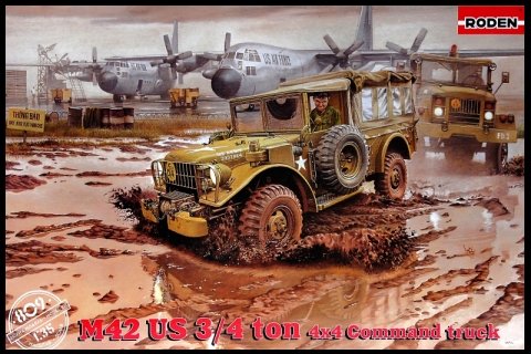 RODEN 1/35 M42 US 3/4-Ton 4x4 US Command Truck : Amazon.in: Toys & Games