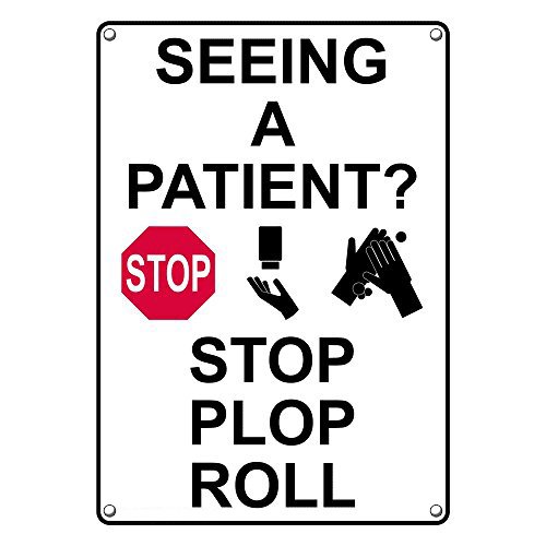 Amazon.com: Weatherproof Plastic Vertical Seeing A Patient? Stop Plop ...