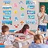 Amazon.com: Whaline 26Pcs Ocean Bulletin Board Decoration Set Under The ...