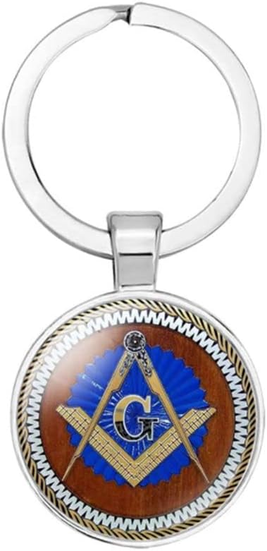 vmcoatdu Compatible with Masonic Logo Key Chain Keyring Gift Men Women ...