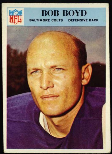Bob Boyd (Baltimore Colts) 1966 NFL Football Trading Card (Philadelphia ...